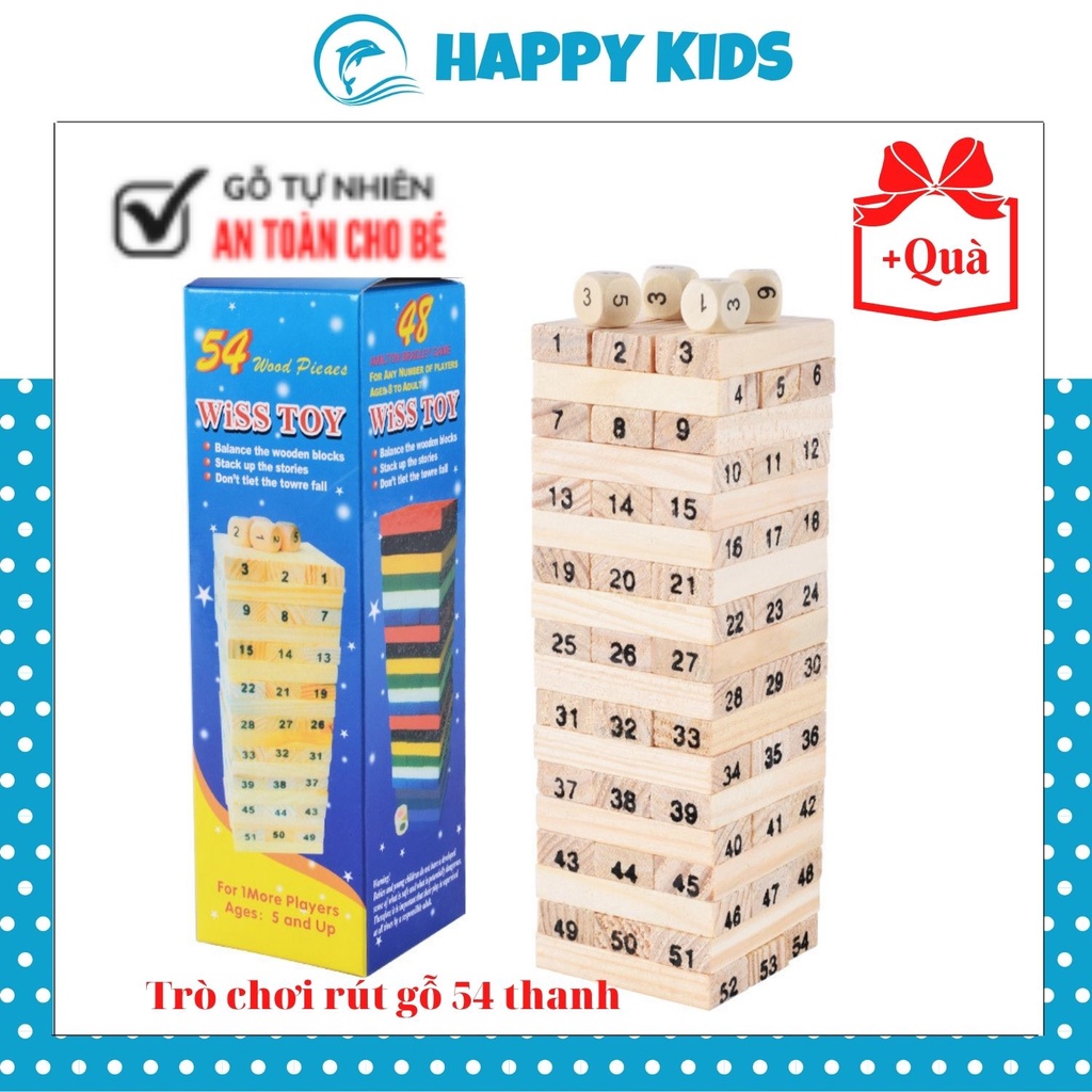 Mua Trò Chơi Rút Gỗ 54 Thanh Board Game Đối Kháng Trí Tuệ Tư Duy Vui ...