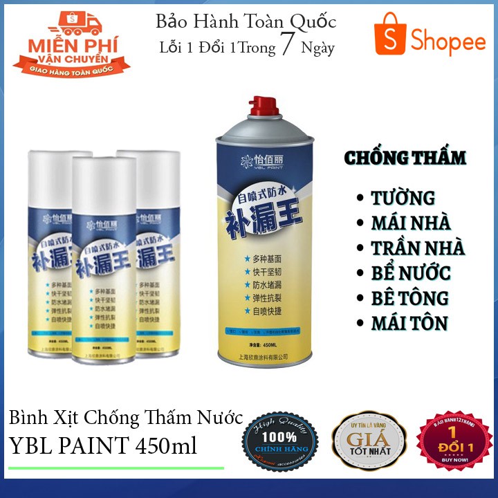 Mua Bình Xịt Chống Thấm Nước YBL PAINT 450ml - Chai Xịt Chống Dột Tường ...