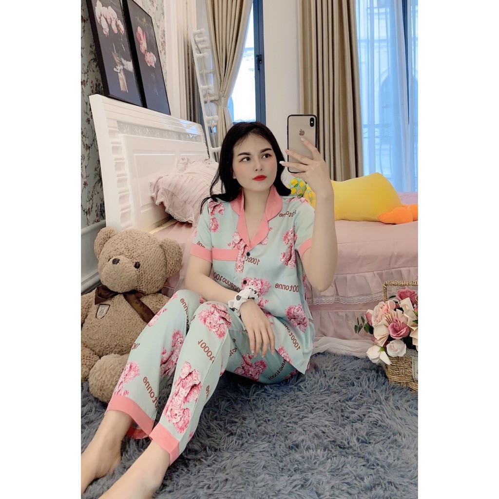 Bộ đồ ngủ satin | Shopee Việt Nam