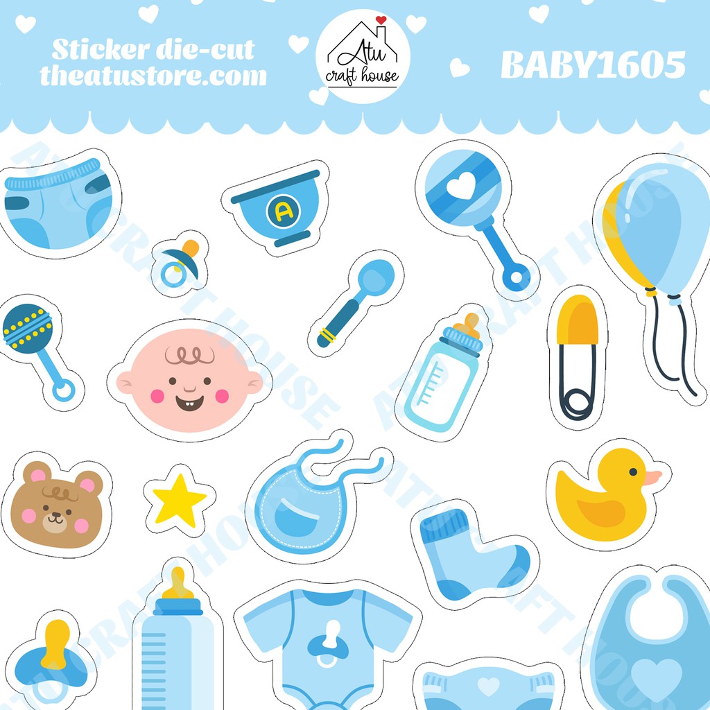 BABY BOY Sticker die-cut - Sticker cắt rời - Nguyên vật liệu làm ...