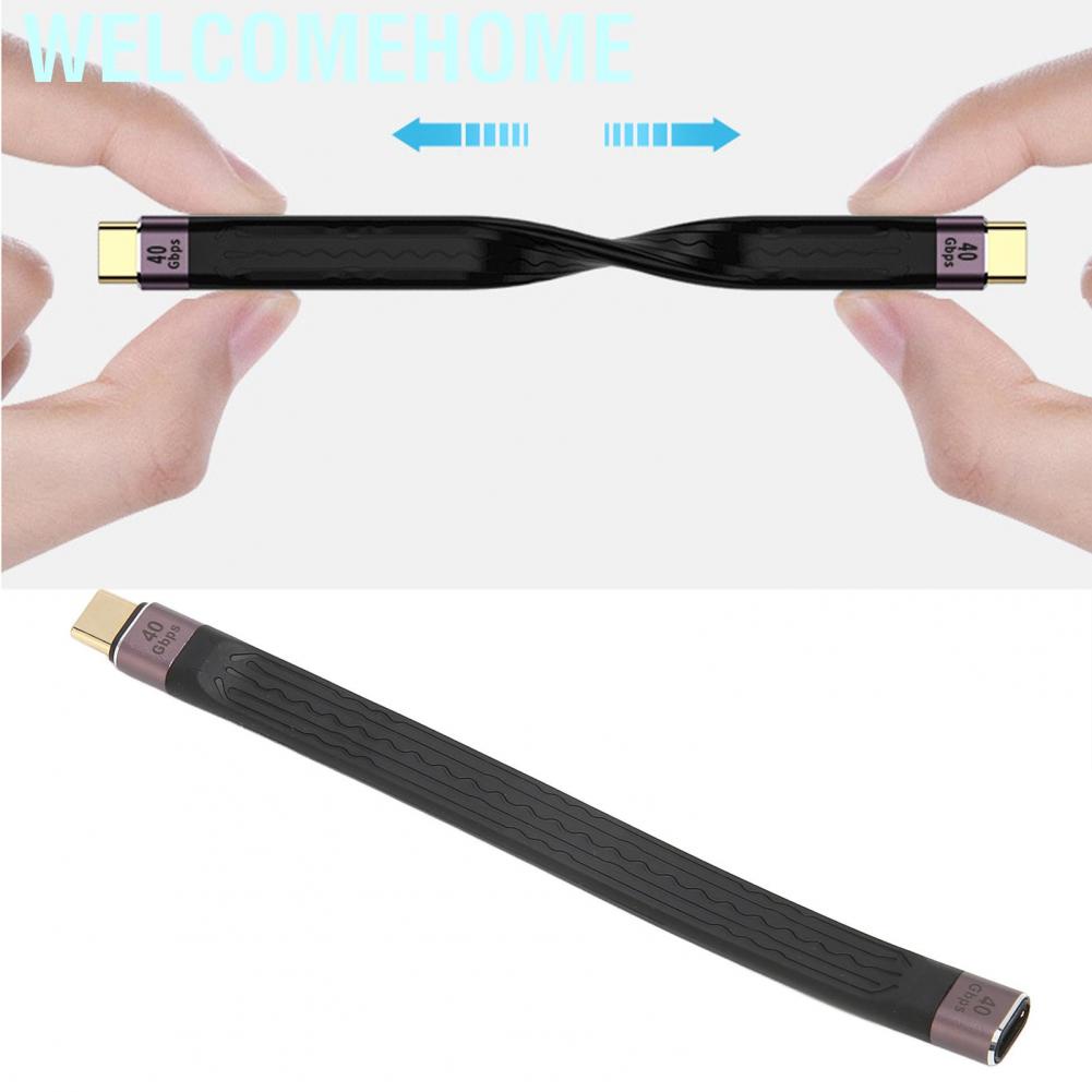 Mua Welcomehome Short USB C Cable 40Gbps FPC Type Male To Female PD ...