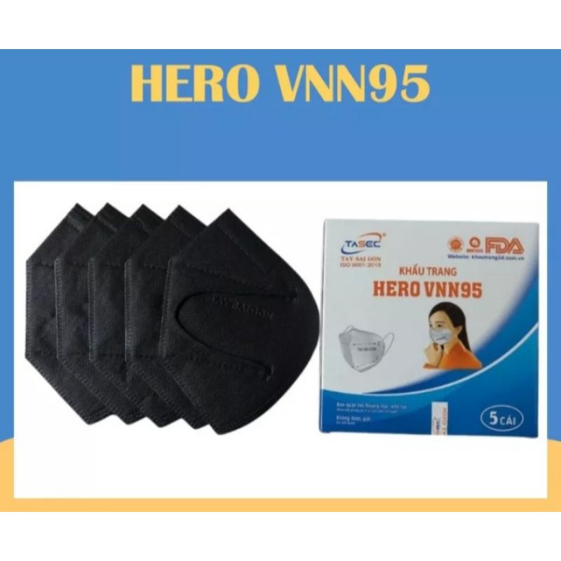 Khẩu trang n95 hộp 5 cái tây sài gòn n95 4 lớp trắng lọc bụi mịn