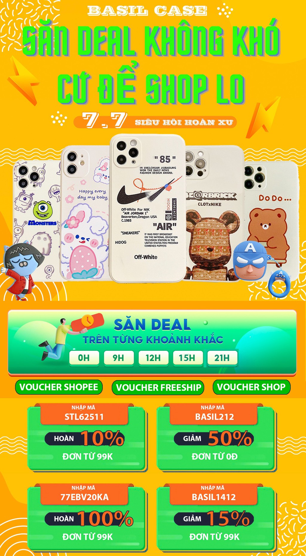 Ốp Lưng Điện Thoại - BASILCase, Cửa hàng trực tuyến | Shopee Việt Nam