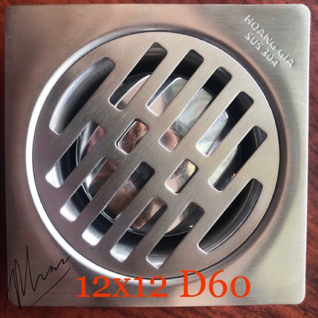 Phễu thoát sàn Inox 304 12x12 D60 hoặc D90 | Shopee Việt Nam