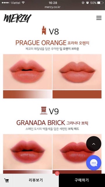 Mua (Sẵn) Son kem lì Merzy Another me The First Velvet Tint màu V1 V2 ...