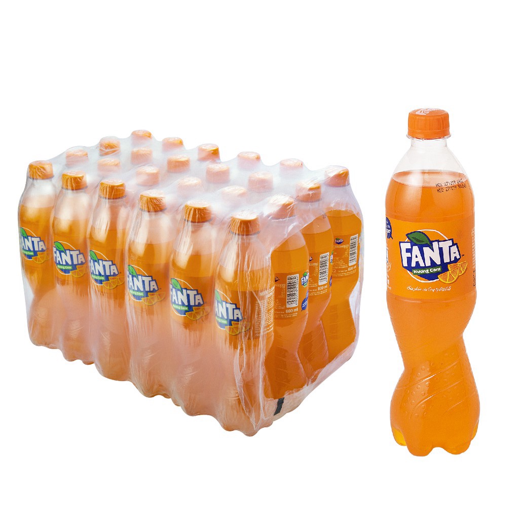 Mua Thùng 24 chai nước ngọt FANTA CAM 600ml / Lốc 6 chai nước ngọt ...