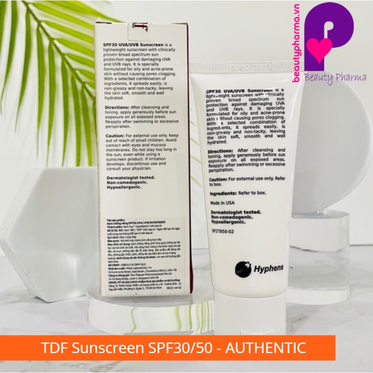 Mua KEM DƯỠNG CHỐNG NẮNG TDF BLU VOILE SUNSCREEN SPF50 SPF30 PA+++ UVA ...