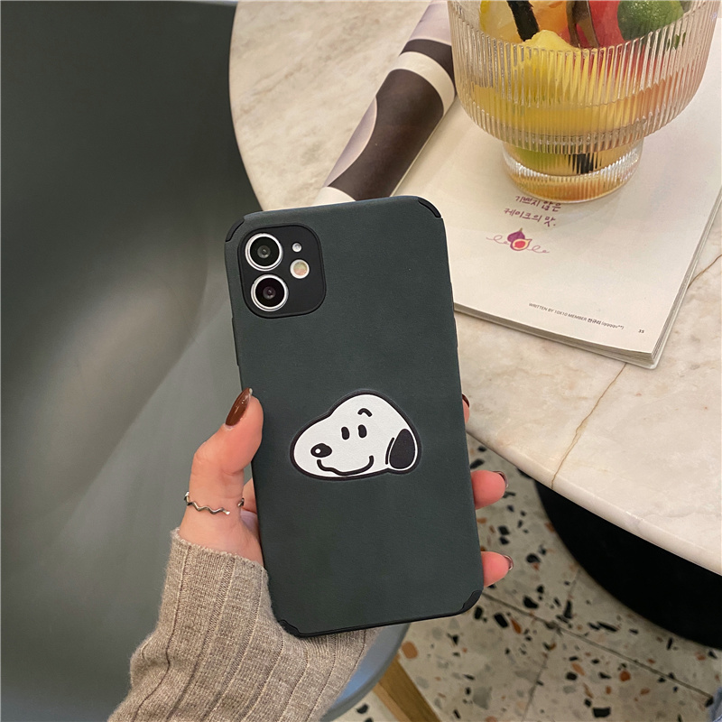 Cute Snoopy Leather Case for iPhone 12 Pro Max X Xr iP11 🔥 Giá Tốt ...