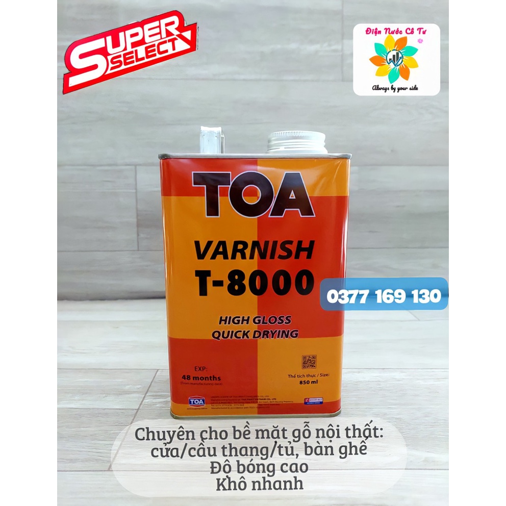 Dầu bóng gỗ nội thất cao cấp TOA Varnish T8000 850ml | Shopee Việt Nam