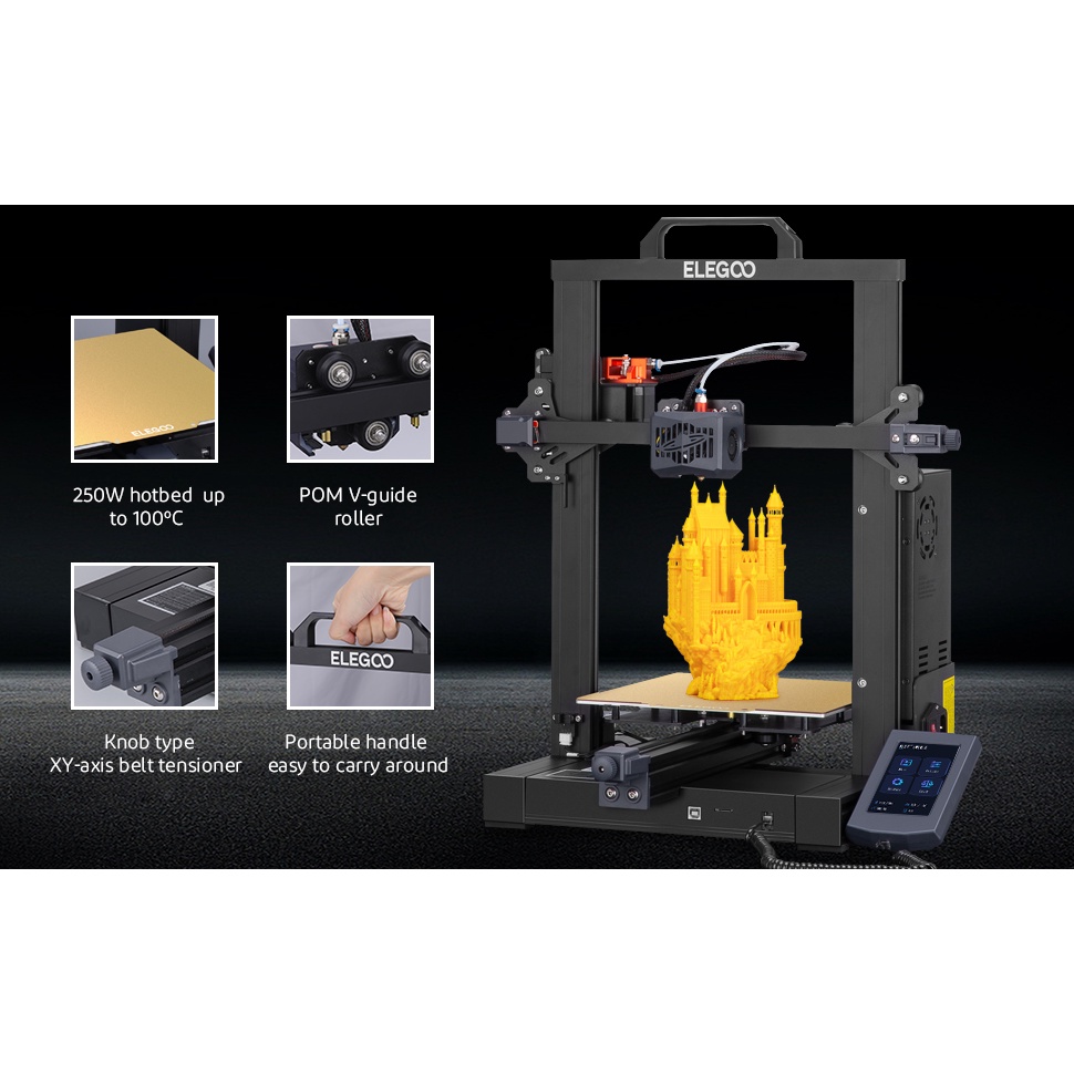 Mua Máy in 3D FDM Elegoo Neptune 3 (Chính hãng) giá rẻ nhất | TecKi.Vn