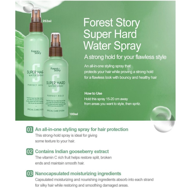 Mua Bình Xịt Nước Siêu Cứng Forest Story Super Hard Water Spray 100ml ...