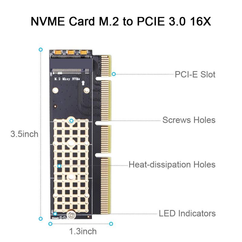 Mua Thẻ Chuyển Đổi M.2 NVME SSD Sang PCIe Card M2 Key M Driver Hỗ Trợ Ổ ...