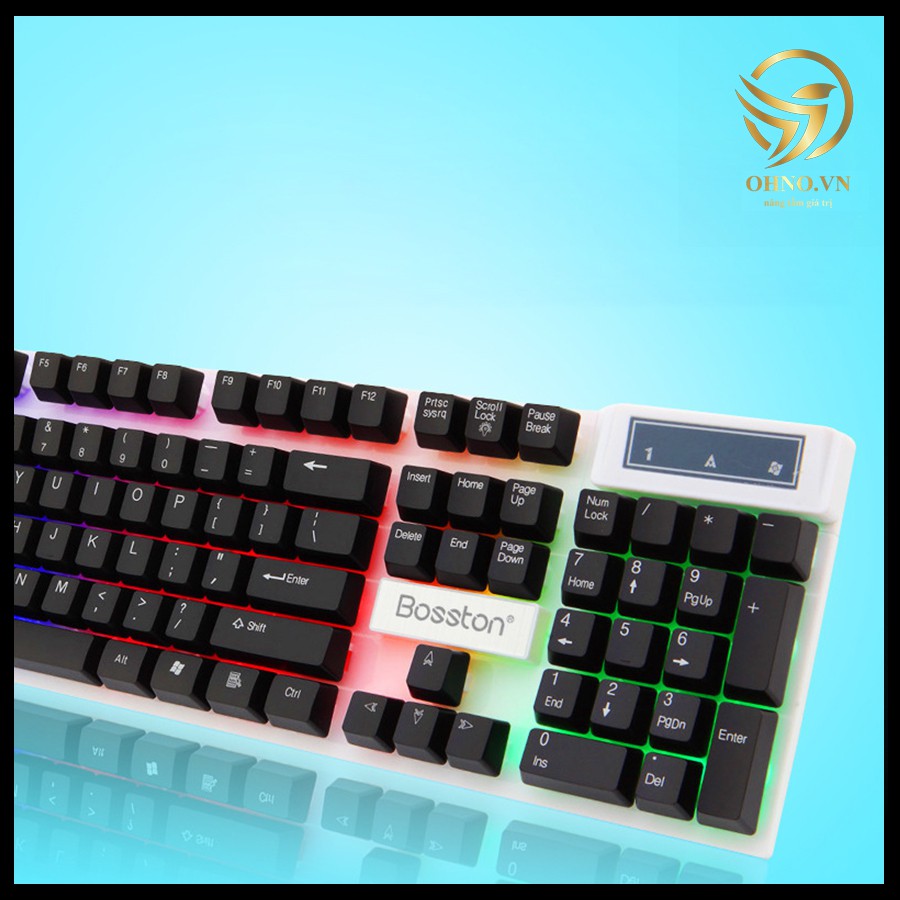 Bộ Bàn Phím Chơi Game Bosston 808 Keyboard Bàn Phím Gaming Cơ Máy Tính ...