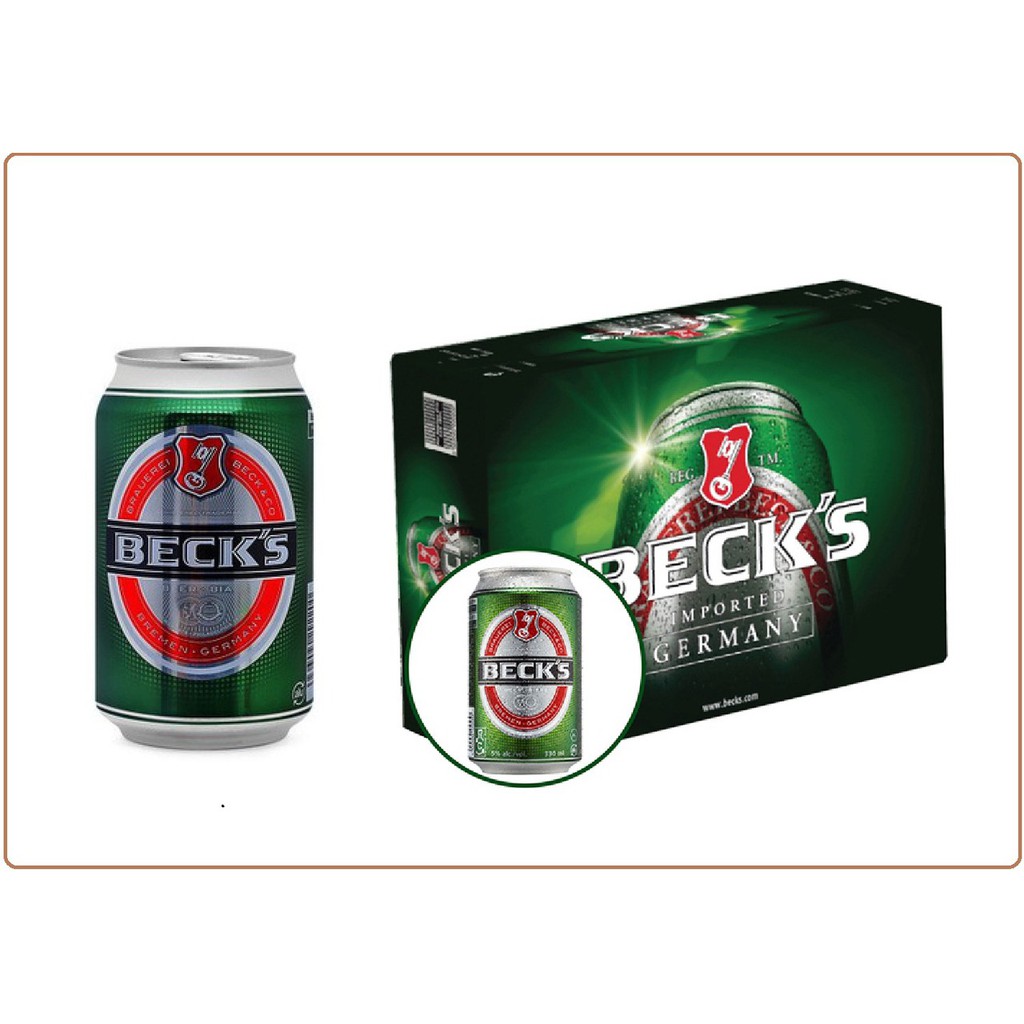 Bia Beck's Xanh 24 lon x 330ml | Shopee Việt Nam