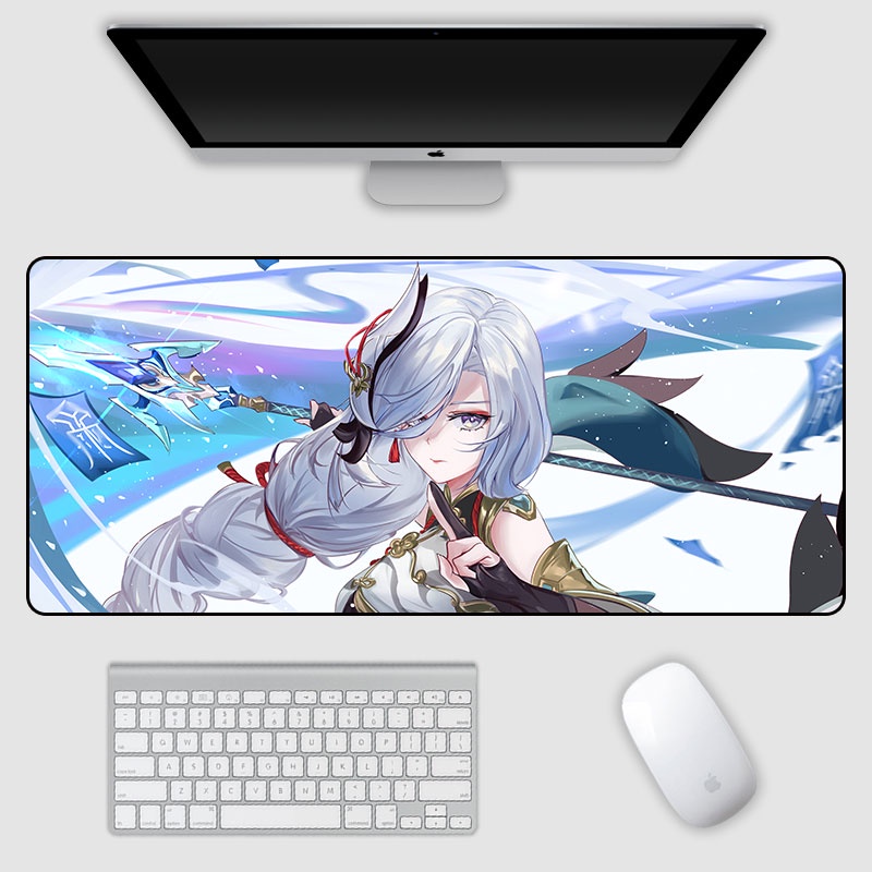 Mua Shenhe Exclusive Ganyu Genshin Impact Mouse Pad Waterproof Overlock ...