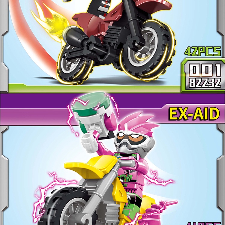 Mua Lego Kamen Rider Time King mới Minifigure Mech Xe máy đeo mặt nạ ...