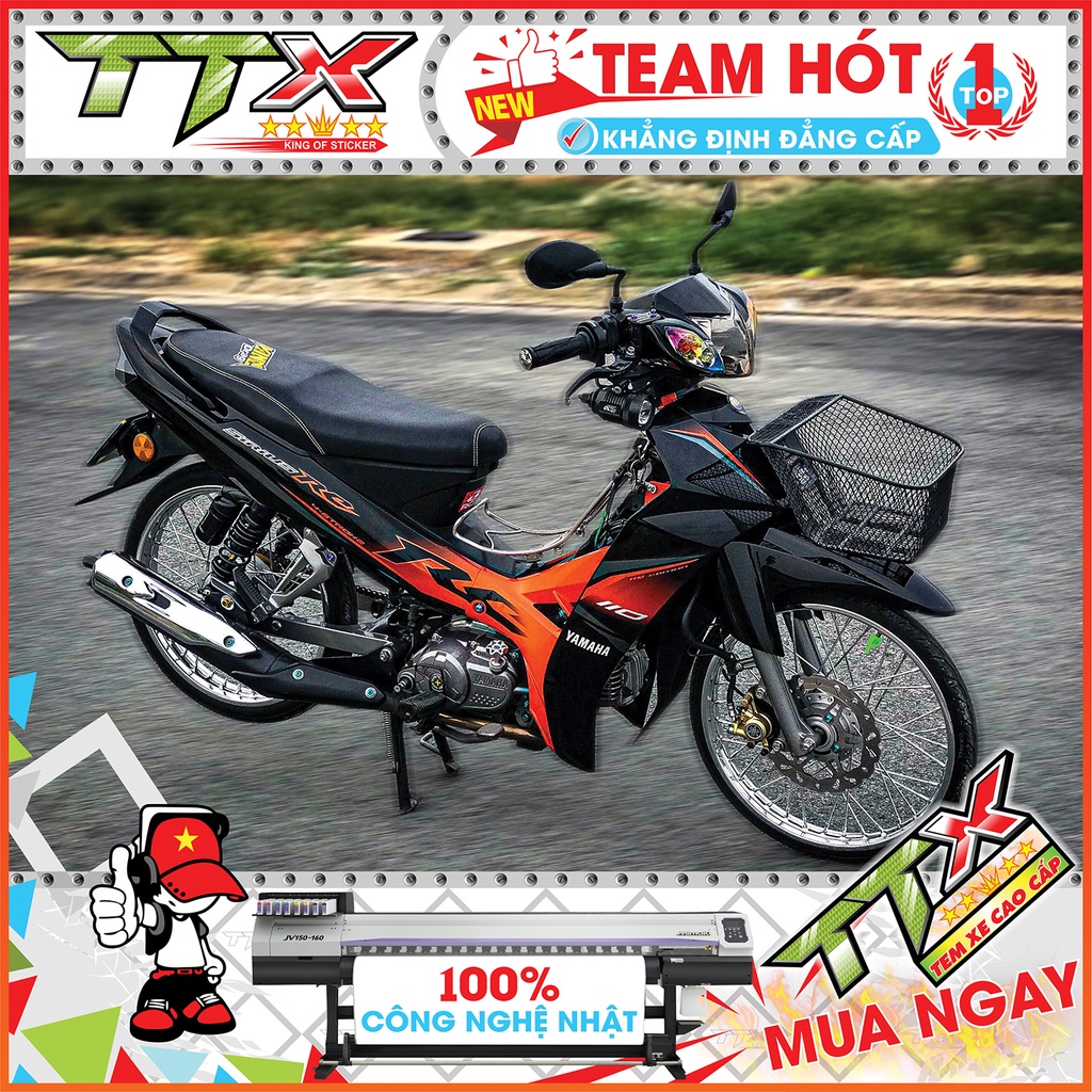 Mua Tem chế sirius rc 110 dán xe màu cam nền đen đẹp hết ý , Shop TTX Tem sirius mã (S0043/A2 ...