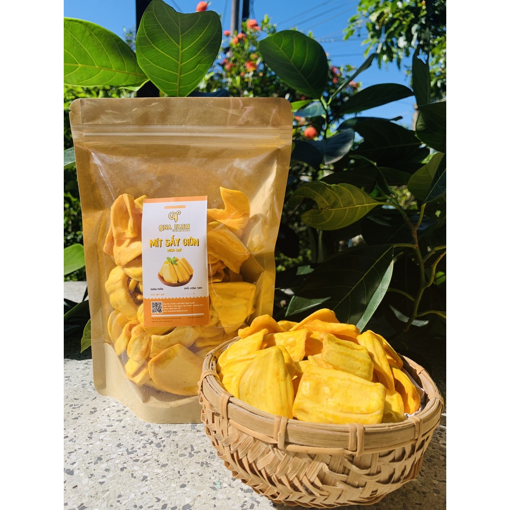 Mít sấy giòn QNA FARM thơm ngon giòn rụm túi 300g | Shopee Việt Nam