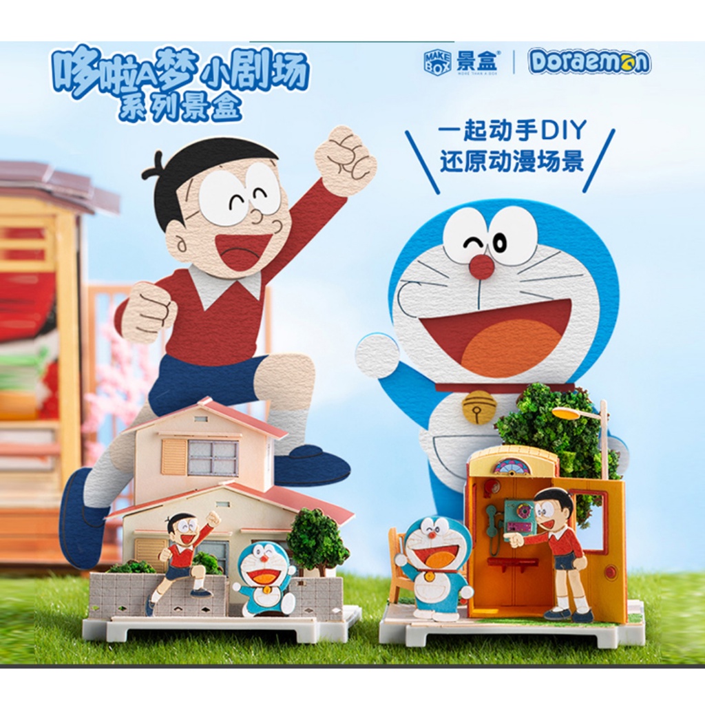 Mua Mô hình 3D Doraemon DIY lắp ghép các tiểu cảnh: nhà Nobita, sân ...