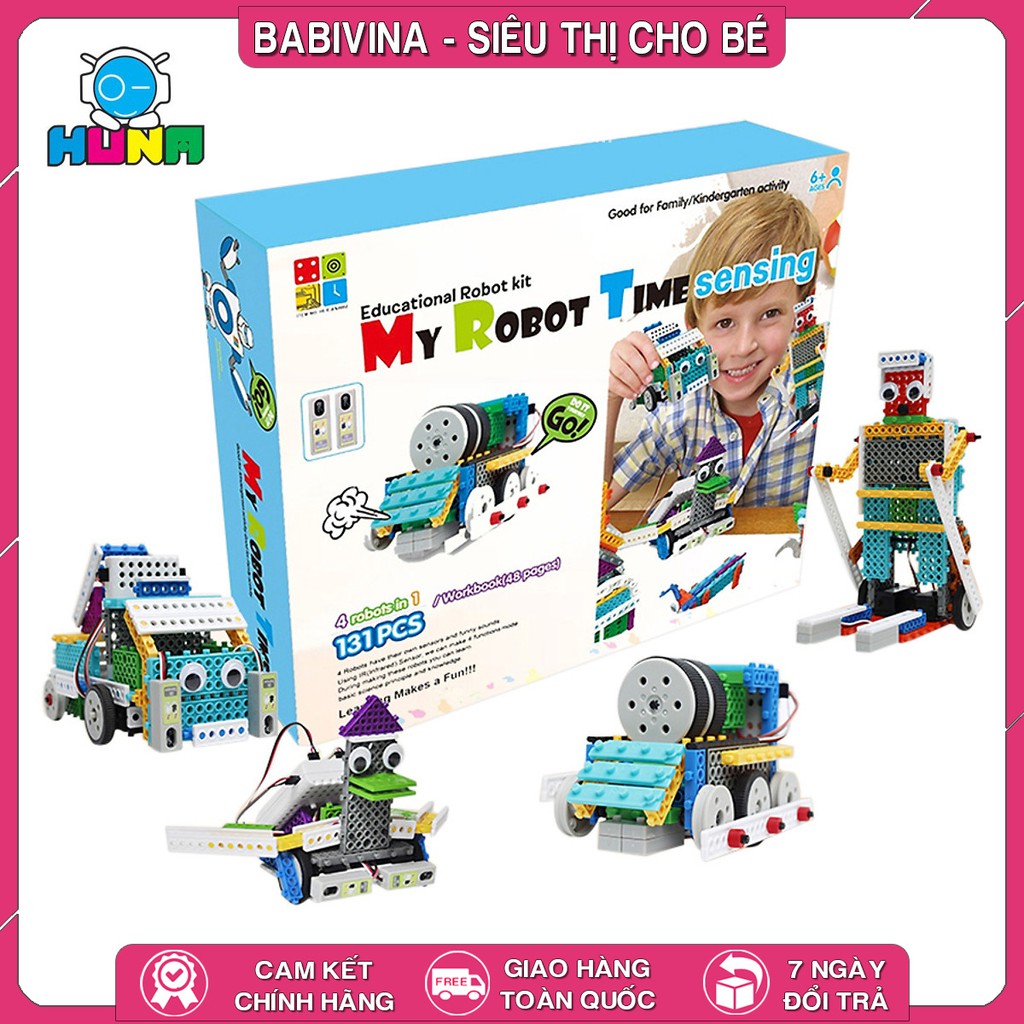 Bộ Lắp Ghép Robot Huna My Robot Time SenSing | Shopee Việt Nam