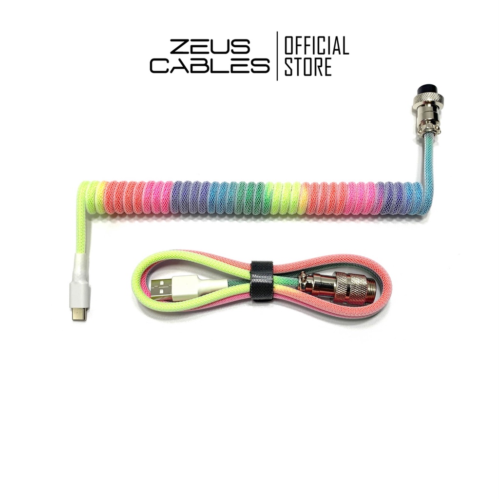 Mua Dây Cáp CUSTOM Bàn Phím Cơ Type C Dạng Xoắn Lò Xo Coiled Cables giá ...
