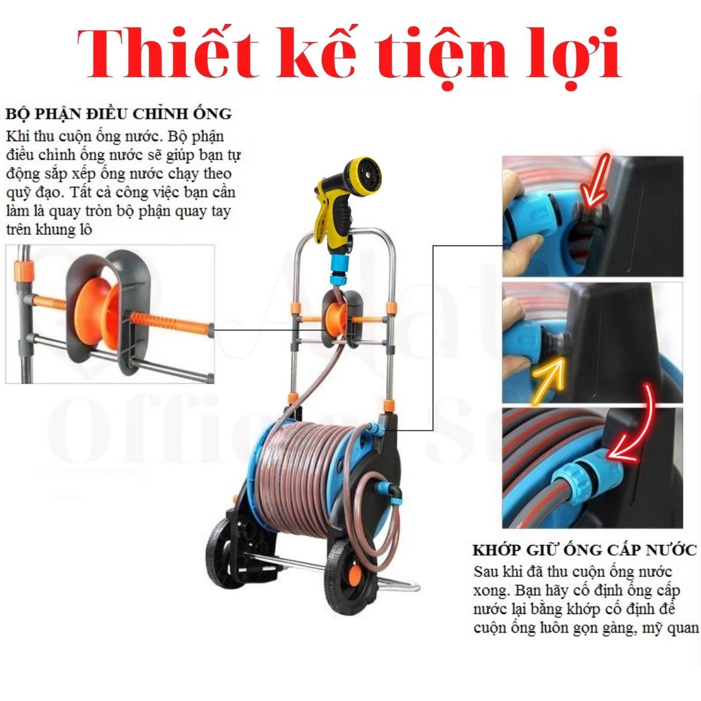 Mua Vòi tưới cây 10 tia phun Lionking Tonydx, dây ống nước 3 lớp phi 16 ...