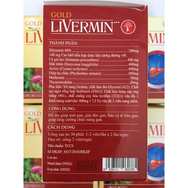 Mua Thải độc gan, Bổ gan, Giải độc gan Livermin, thanh nhiệt giải độc ...