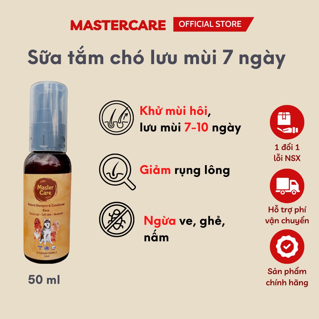 Mua Sữa Tắm Chó Mèo MASTERCARE Siêu Khử Mùi Lưu Hương Đến 7 Ngày Mượt ...