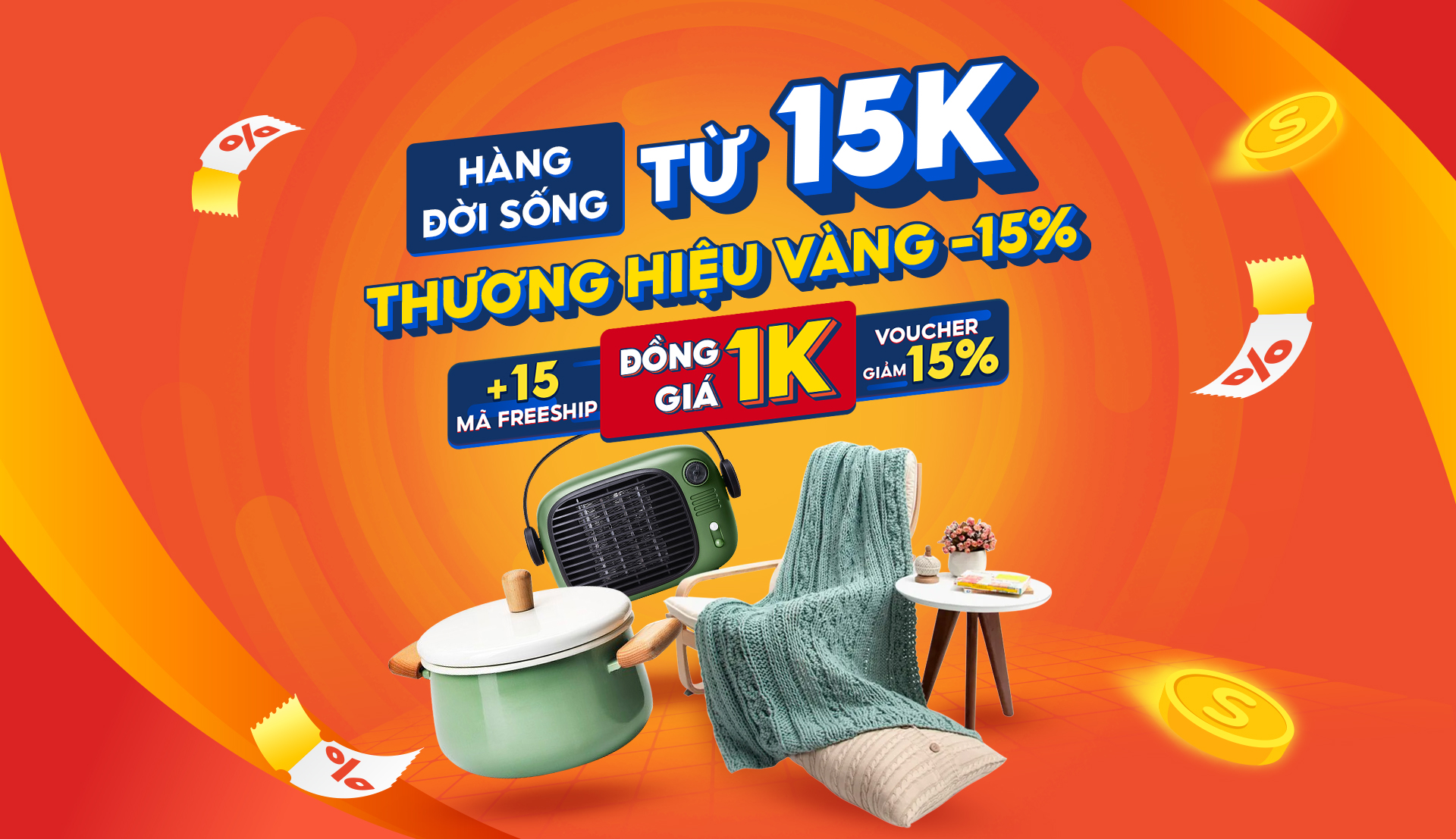 Đồng Giá Hàng Đời Sống | Ngày 15 Sale Đồng Giá | Shopee Việt Nam