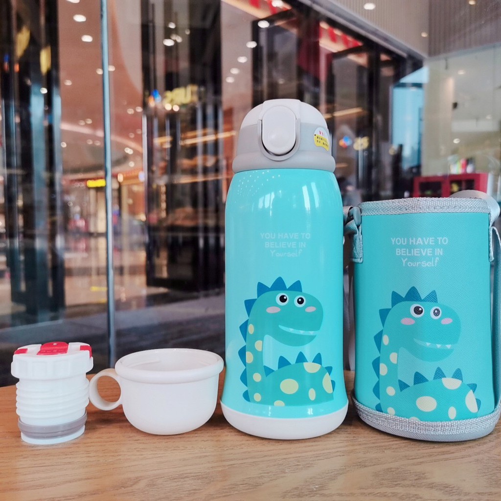 Mua Bình Đựng Nước Giữ Nhiệt 24H 600ML Kèm Ly - Thép Không Gỉ Cao Cấp ERASHOP 078772 - Vỏ Ngoài ...