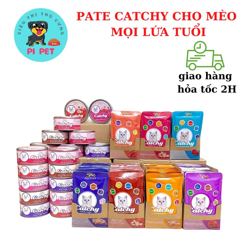 Pate cho mèo,Pate Catchy cung cấp bữa ăn đầy đủ dinh dưỡng cho mèo mọi ...