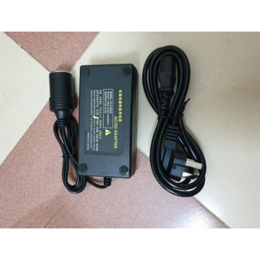 Bộ Chuyển Đổi Nguồn 220vac 12vdc 60w Tẩu Sạc Ô Tô Adapter Chuyển
