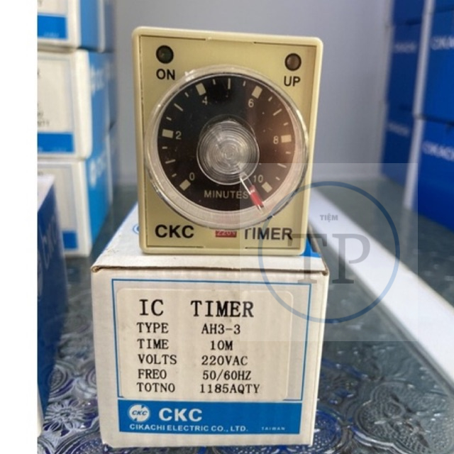 Mua Timer cơ -Timer CKC AH3-3 rơ le thời gian 8 chân tròn điện áp 220VAC tặng kèm chân đế -BỘ ...