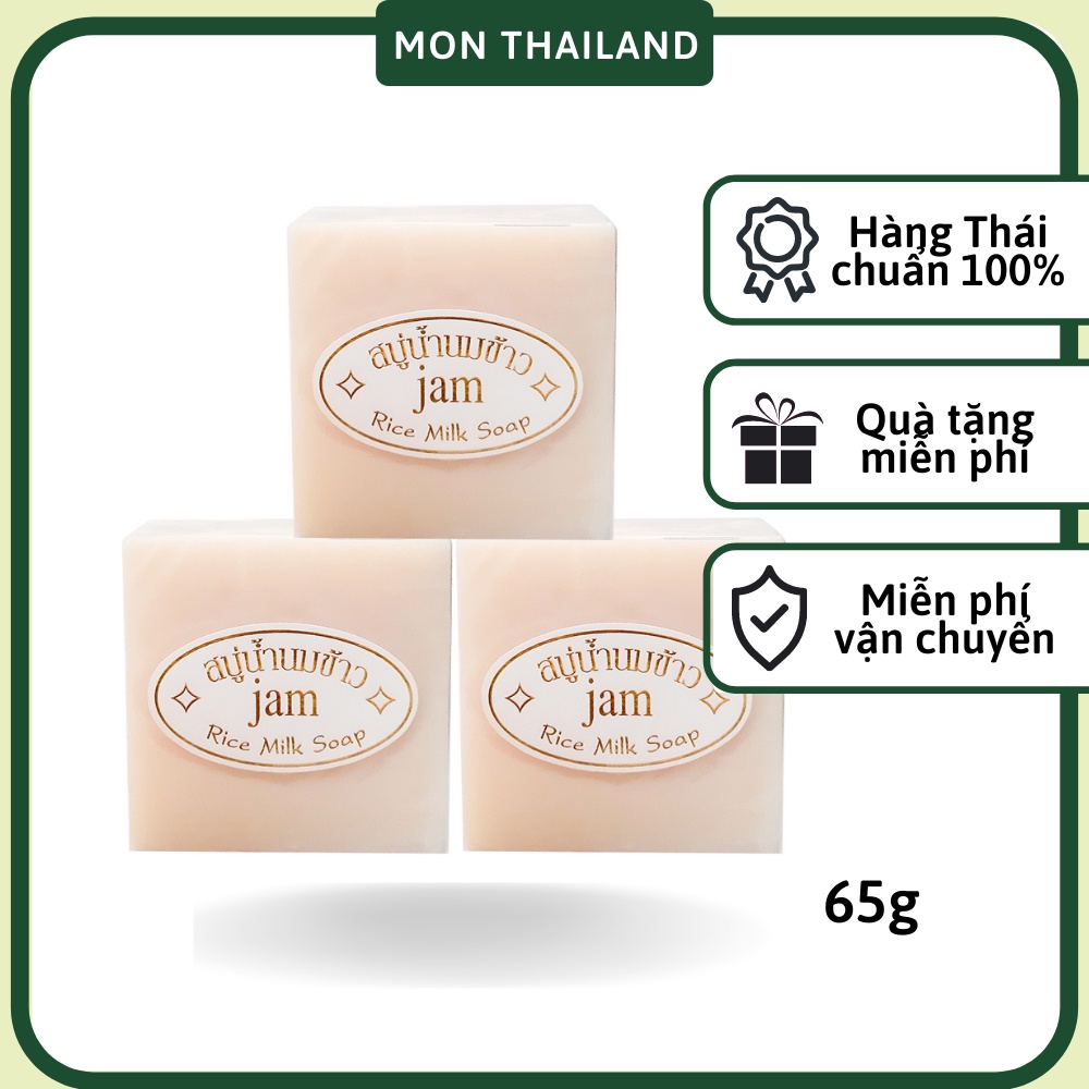 Xà phòng cám gạo Jam Thái Lan Rice milk soap 65g, Xà bông cám gạo Thái ...