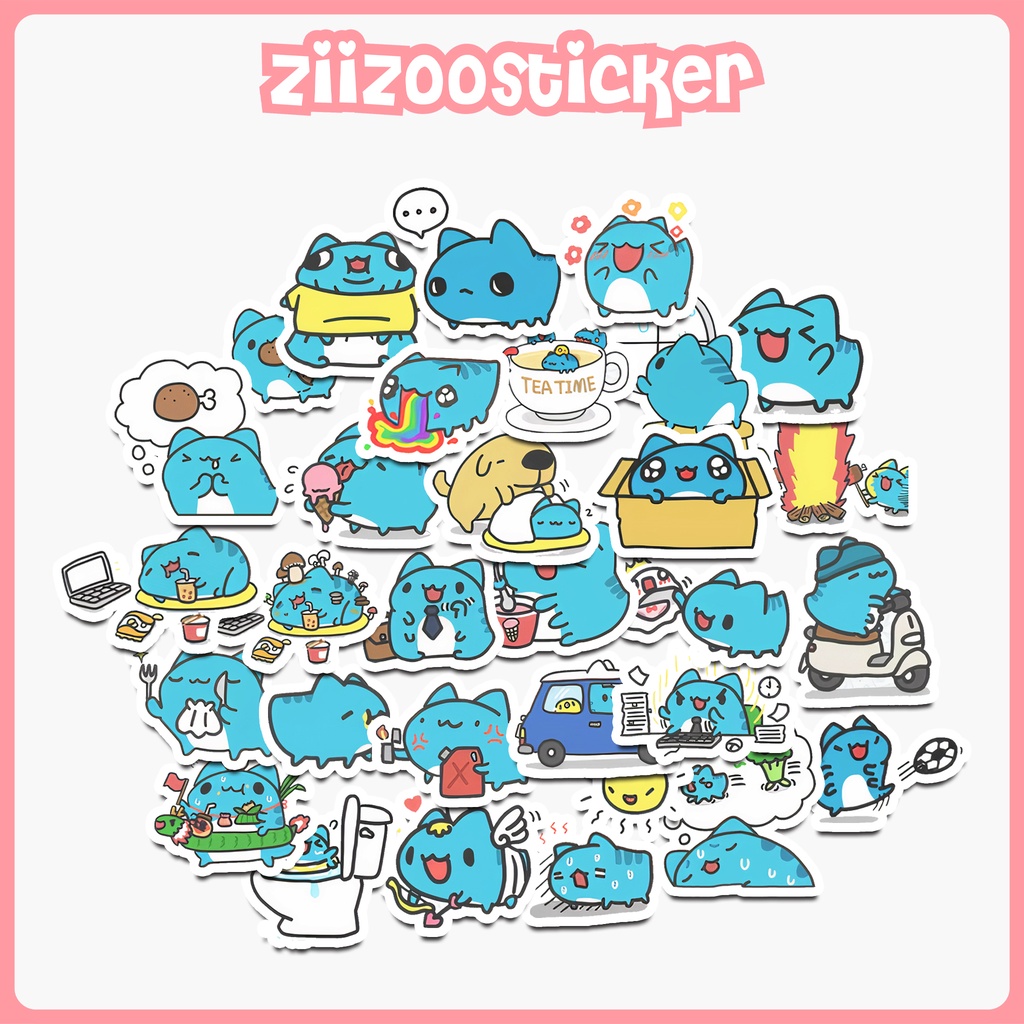 Mua Set 30 Sticker Mèo Capoo Cute, hình dán trang trí điện thoại ...