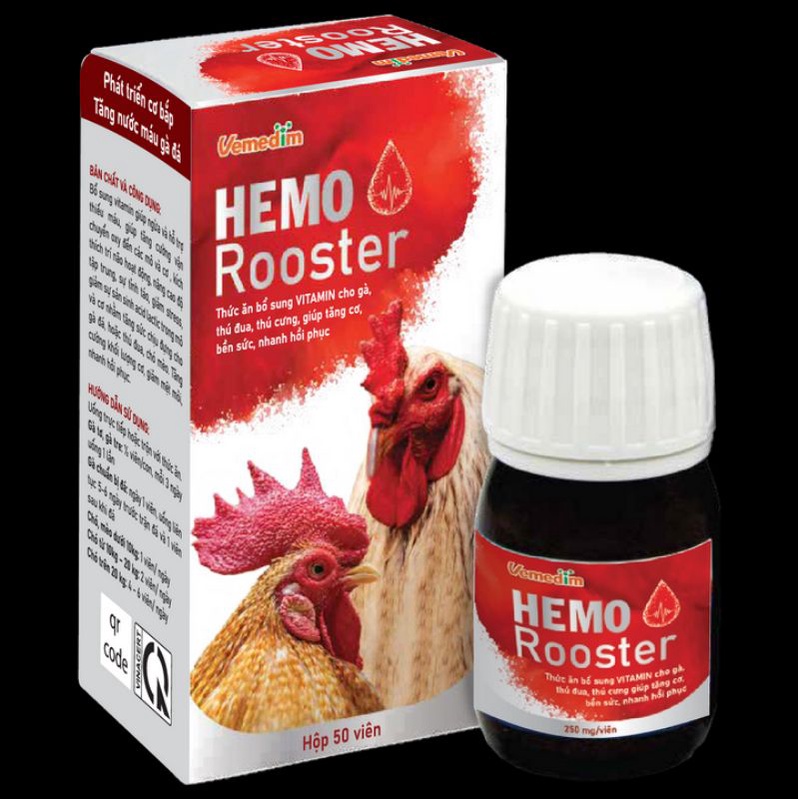 Vemedim Hemo rooster - Bổ sung vitamin cho gà,thú cưng, giúp tăng cơ ...
