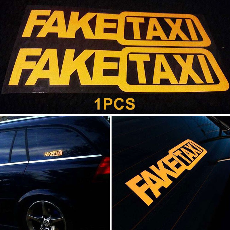 Graphics Decals Lovely FAKE TAXI 3D Design Graphics Decals Funny FAKE ...