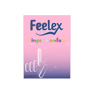 Bao cao su ngón tay Feelex finger nhiều gel, hương dâu hộp 12 bcs ...