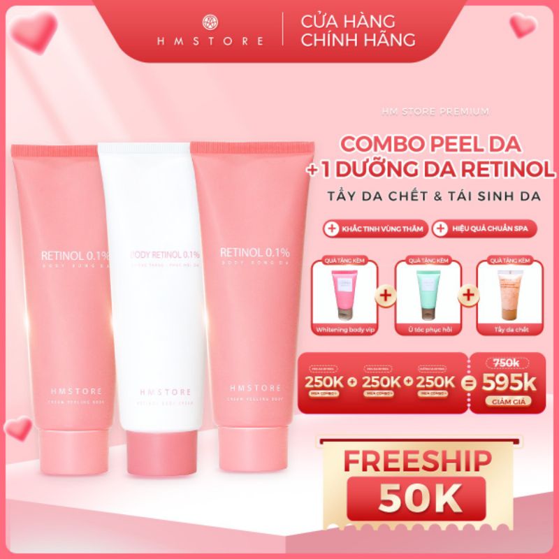 Kem body bong HM Store ( Kem body peeling retinol HM Store) | Shopee ...