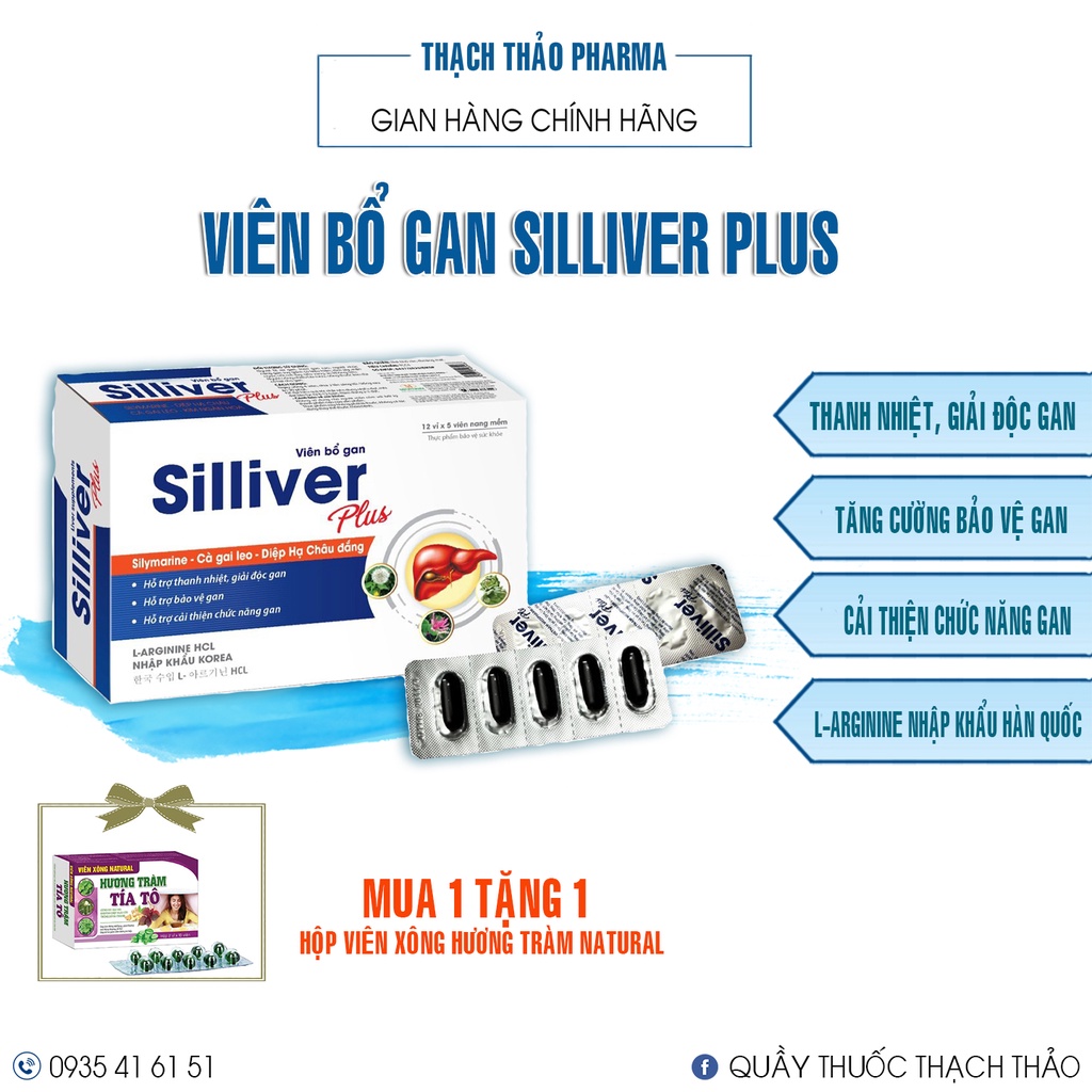 VIÊN GIẢI ĐỘC GAN SILLIVER PLUS- TĂNG CƯỜNG CHỨC NĂNG GAN | Shopee Việt Nam