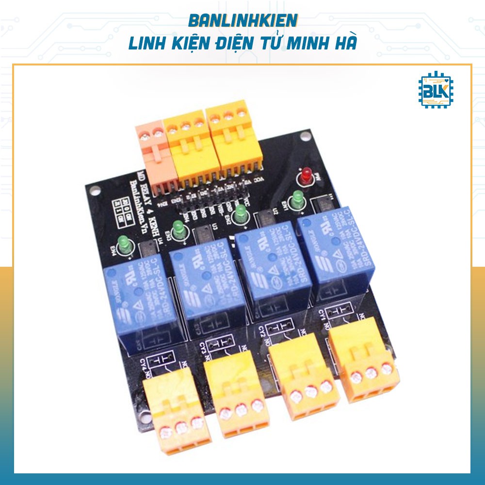 Module Relay 4 Kênh 24V10A RL4-2410 | Shopee Việt Nam