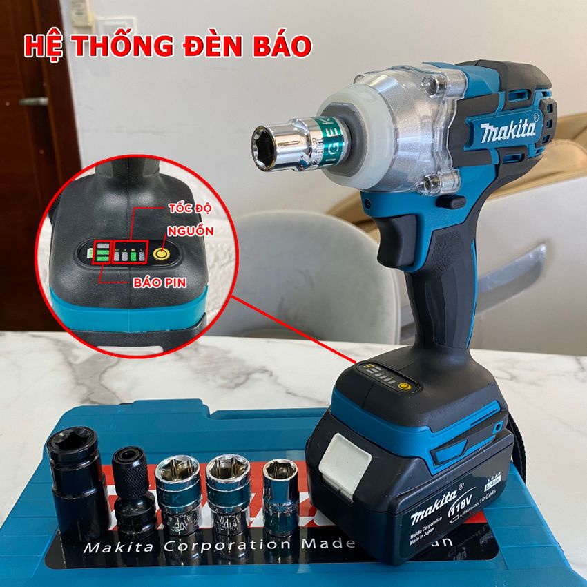 Máy Siết Bulong Makita 118V, Bắn Bu lông Không Chổi Than, Máy Vặn ốc, Bắt Vít, Khoan Búa 100% ...