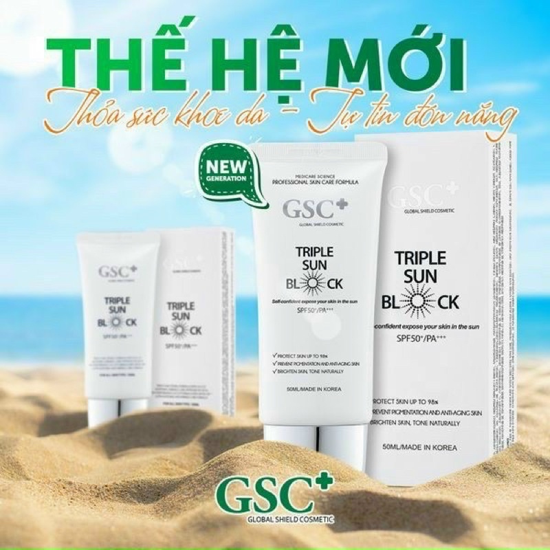 Mua Kem chống nắng GSC Triple Sun Block SPF50+ PA+++ 50ml chính hãng ...