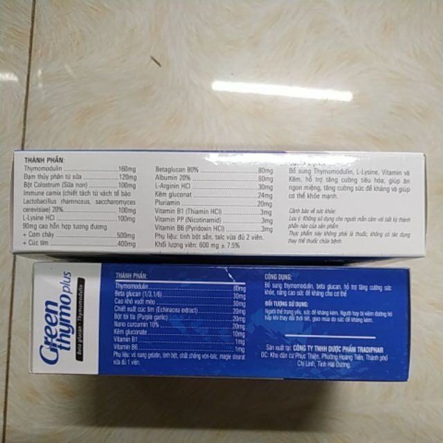 Viên Uống Tăng Sức Đề Kháng Green Thymo Plus Giá Rẻ, Chỉ Từ 90.000đ ...