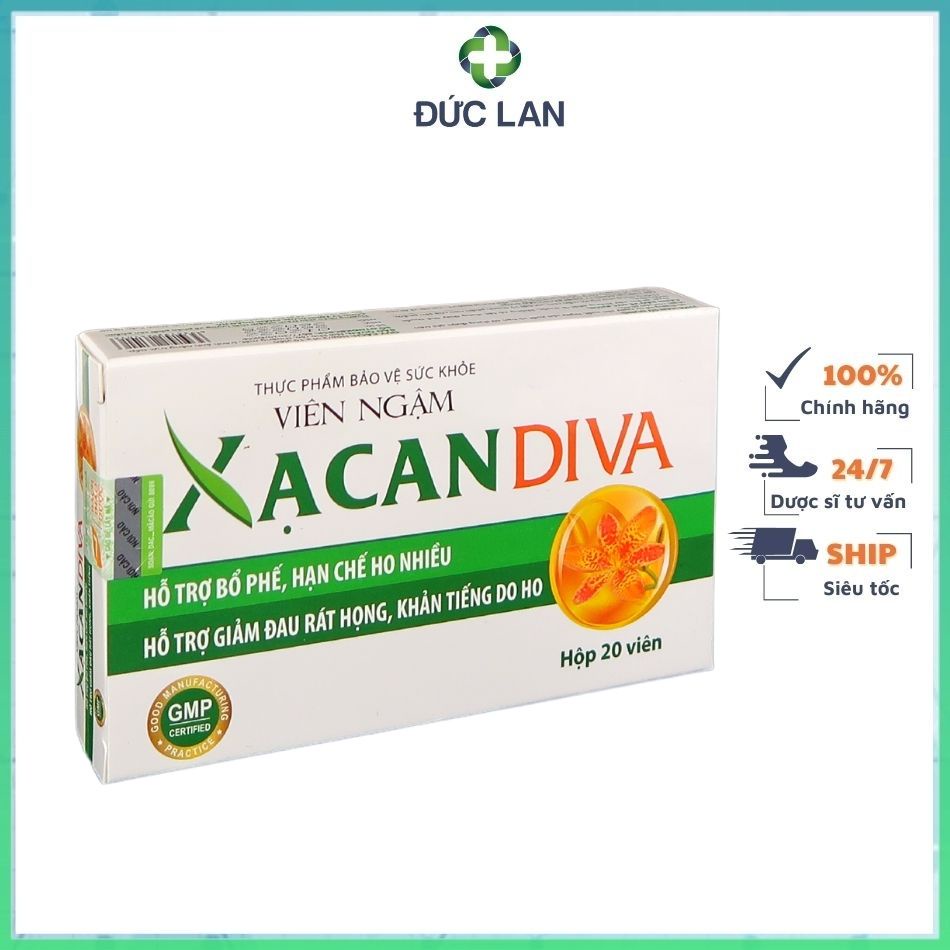 Mua VIÊN NGẬM XẠ CAN DIVA HỘP 20 VIÊN GIÚP BỔ PHẾ GIẢM HO ĐỜM, HO KHAN ...