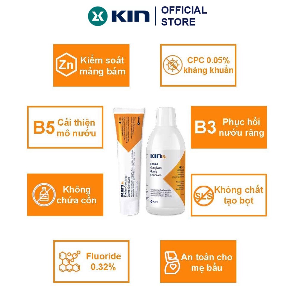 Mua KIN | COMBO Bộ Nước Súc Miệng & Kem Đánh Răng Cao Cấp KinB5 ...