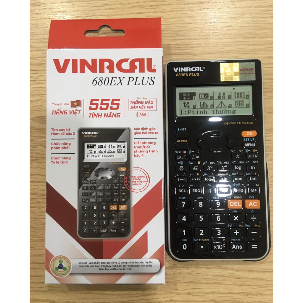 MÁY TÍNH VINACAL 680EX PLUS- ĐEN | Shopee Việt Nam