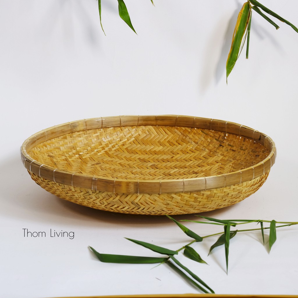 Rổ trẹt tre cật (vỏ tre) - Mẹt tre sâu lòng đan kín | Shopee Việt Nam