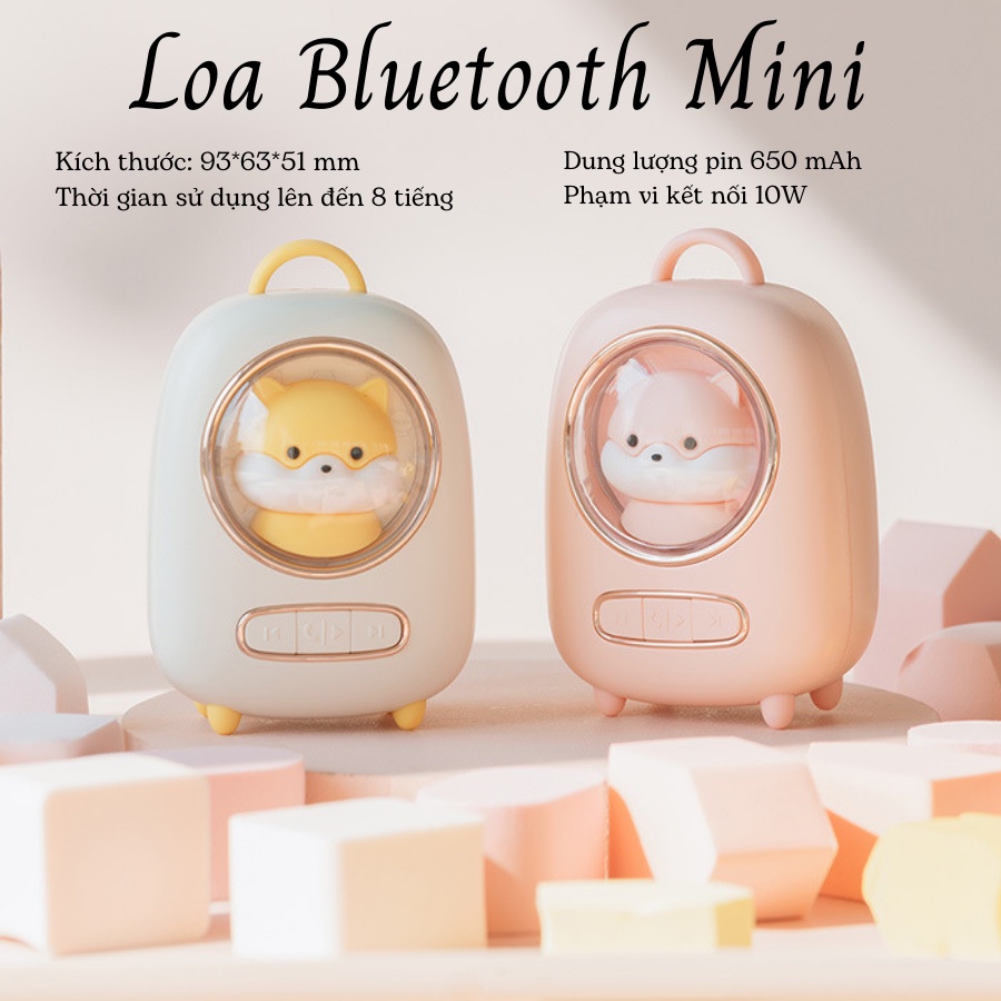 Loa Bluetooth Mini Dễ Thương Kết Nối Nhanh Dung Lượng Pin 650 mAh MoCa ...