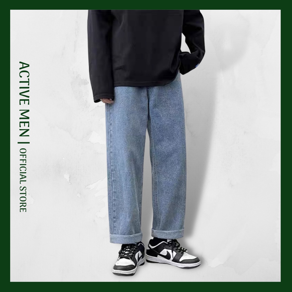 Quần Jean Nam Beggy Phong Cách Hàn Quốc JBGT- Quần Bò Baggy Rộng màu ...